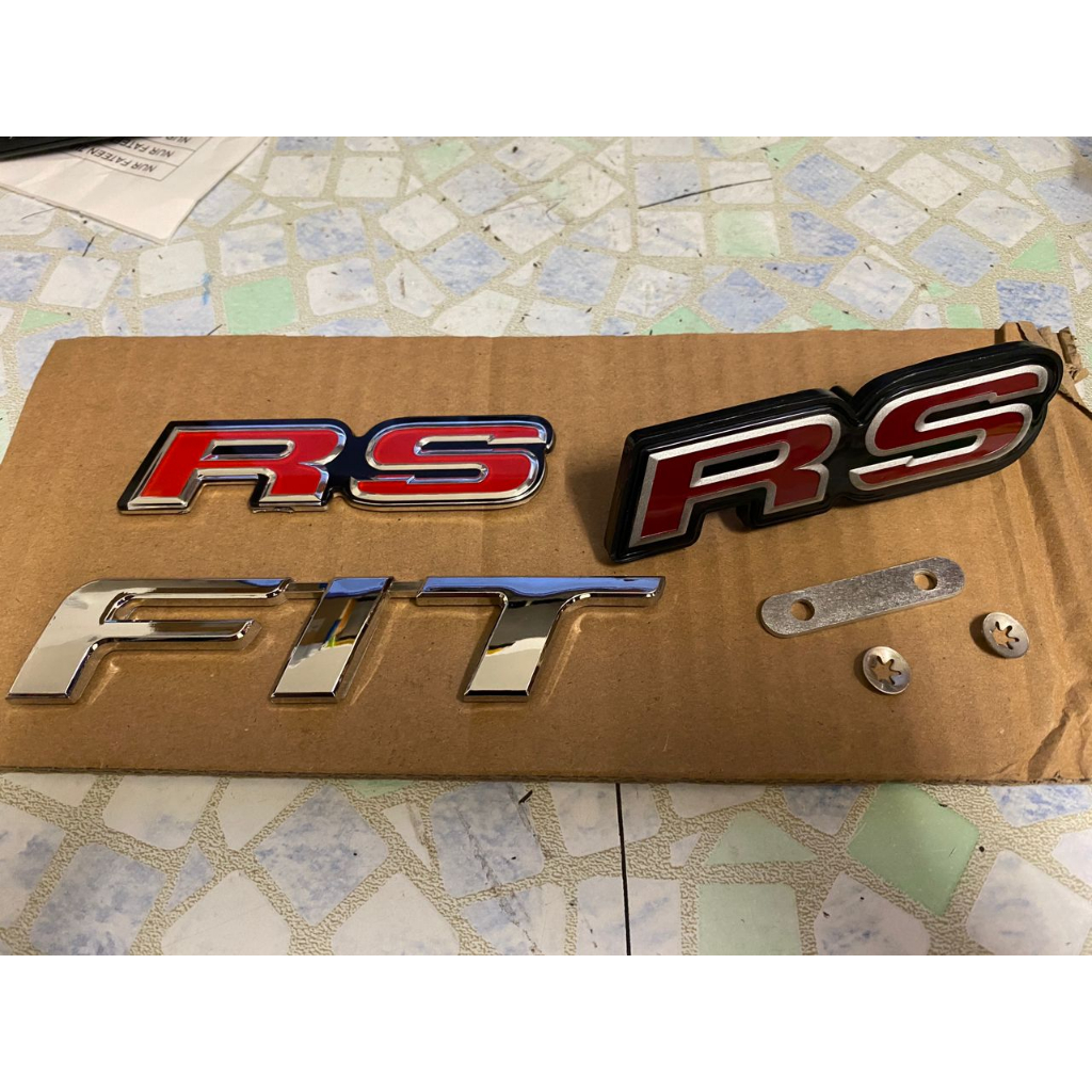 Emblem Fit RS Honda Jazz GK emblem Fit Emblem RS | Shopee Malaysia