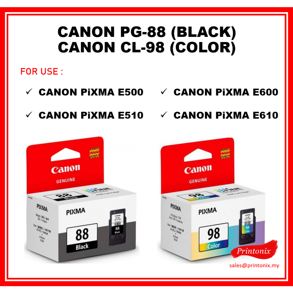 [READY STOCK] CANON PG-88 PG 88 PG88 CL-98 CL 98 CL98 for CANON PIXMA ...