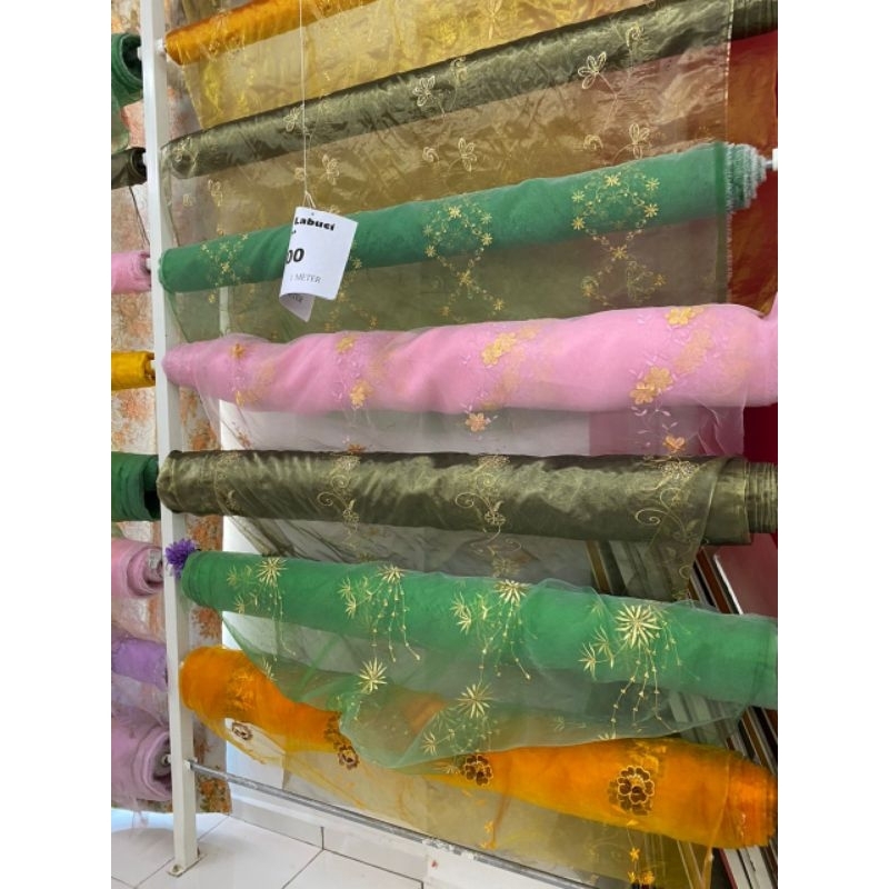 READYSTOCK LANGSIR LACE SULAM ORGANZA/ LANGSIR EXCLUSIVE | Shopee Malaysia