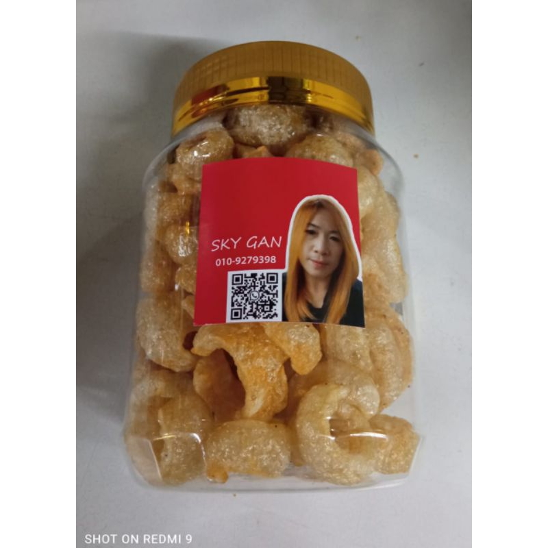 Thai homemade crispy fried pork rinds/crispy fried pork skins /original ...