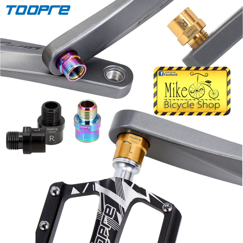 TOOPRE Bike Pedal Axle Extender Anti Corrosion Bike Pedal Extension ...