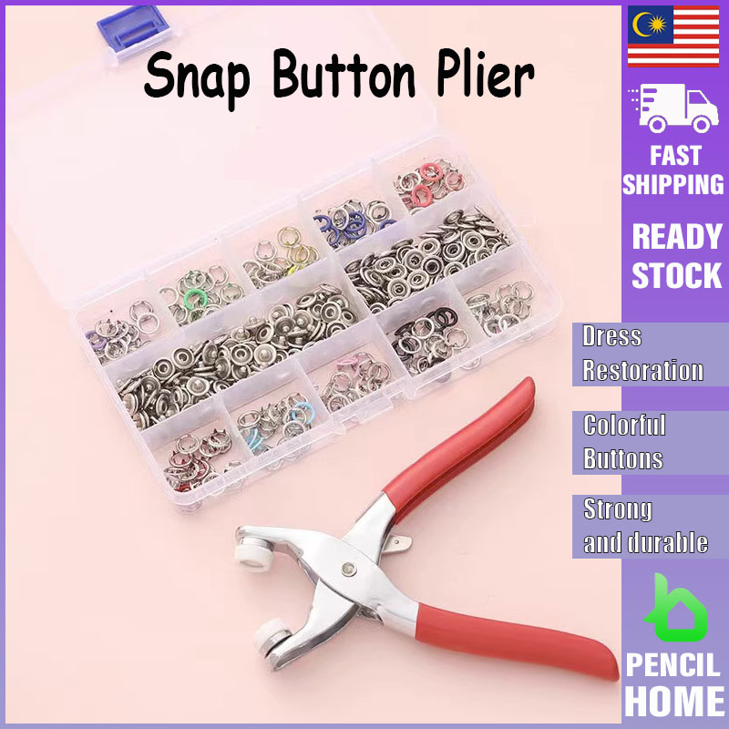 Snap Button Plier Metal Snap Buttons Fasteners Press Studs Bouton ...