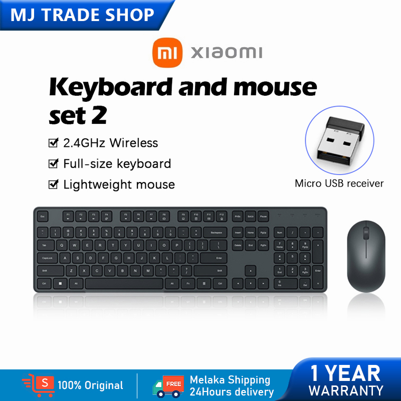 Xiaomi Wireless Keyboard Mouse Set2 2.4GHz 104 Keys Multimedia Full ...