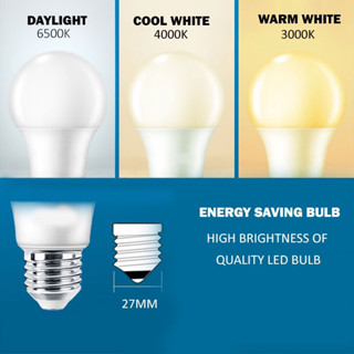 🔥SIRIM🔥 LED E27 Bulb 5W 10W 15W 20W 25W Mentol Lampu Energy Saving Table Lamp Ceiling Down Light ...