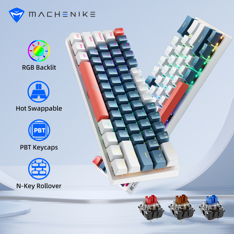Machenike K500 B61 Mechanical Keyboard 60% Keys Wired Keyboard Hot ...