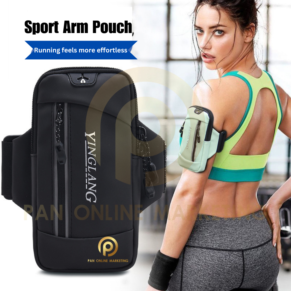 Waterproof Running Wrist Armband Gym Arm Bag Mobile Phone Holder Pouch ...