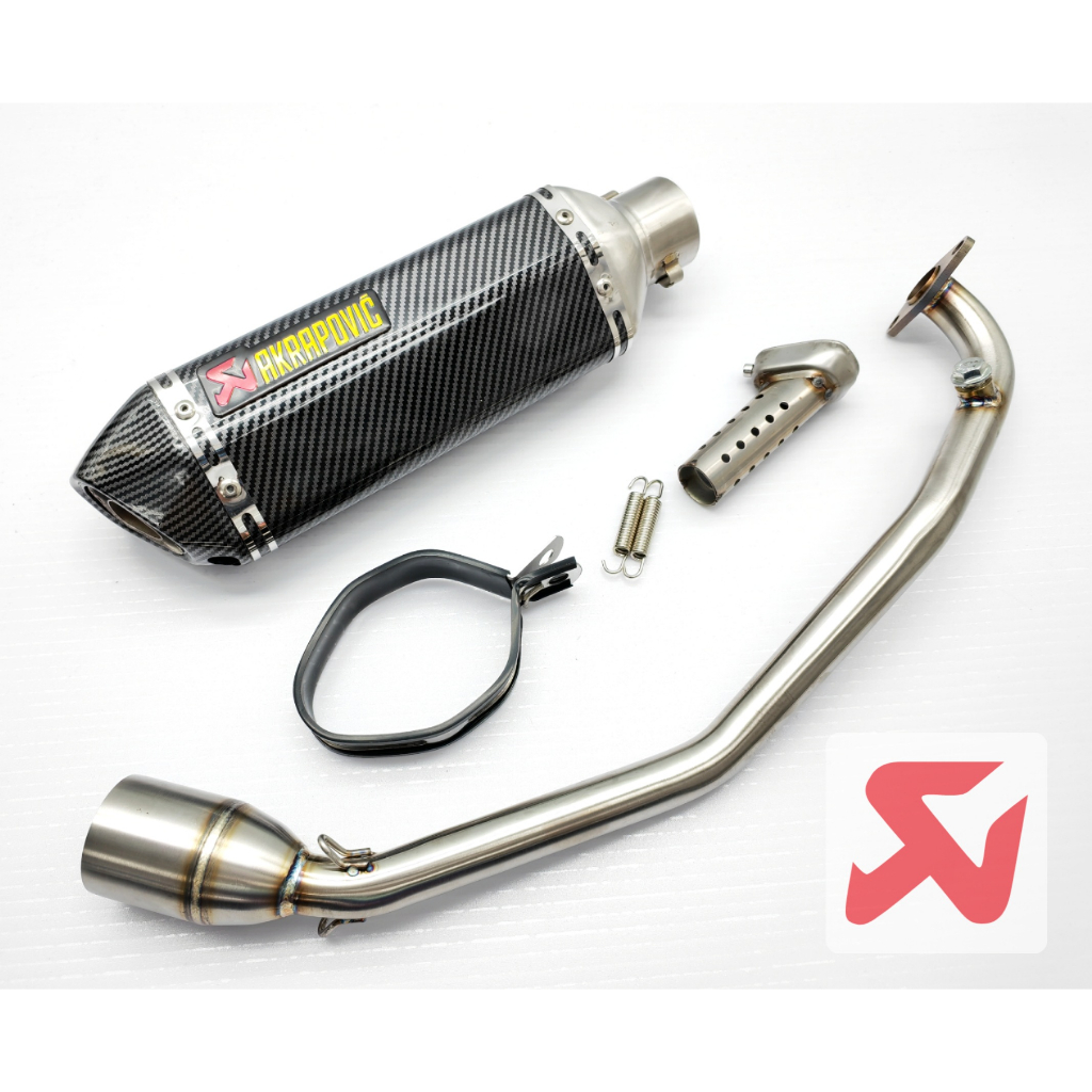 Exhaust Honda ADV160 Akrapovic Long Ekzos Full System Tabung Muffler ...