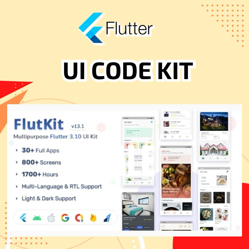 🔥Flutter UI template : FlutKit (Latest Version) | Shopee Malaysia
