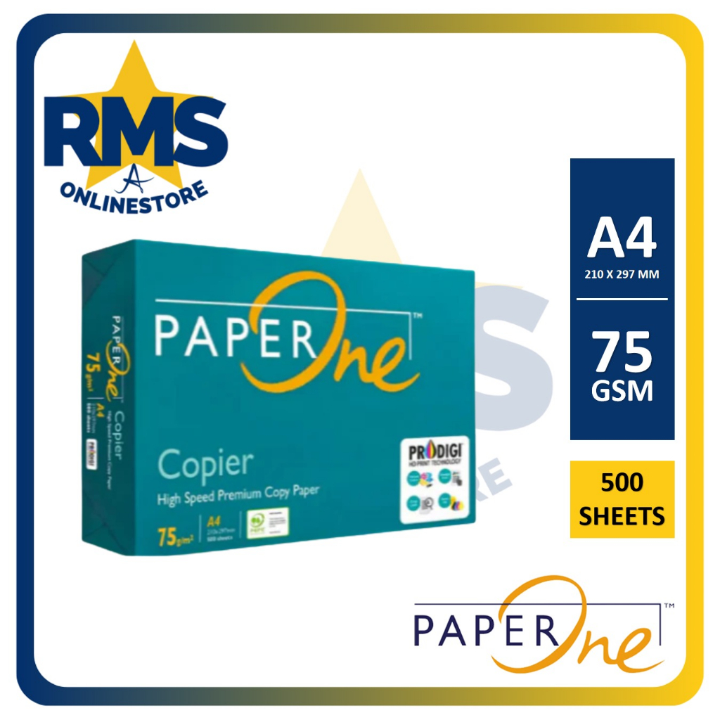 A4 PAPER ONE A4 PAPER 75GSM (500 sheets) COPIER PAPER | Shopee Malaysia