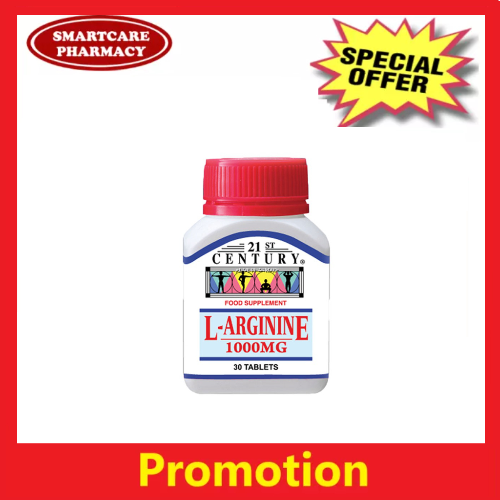 21st CENTURY L-ARGININE 1000MG 30 TABLETS | Shopee Malaysia