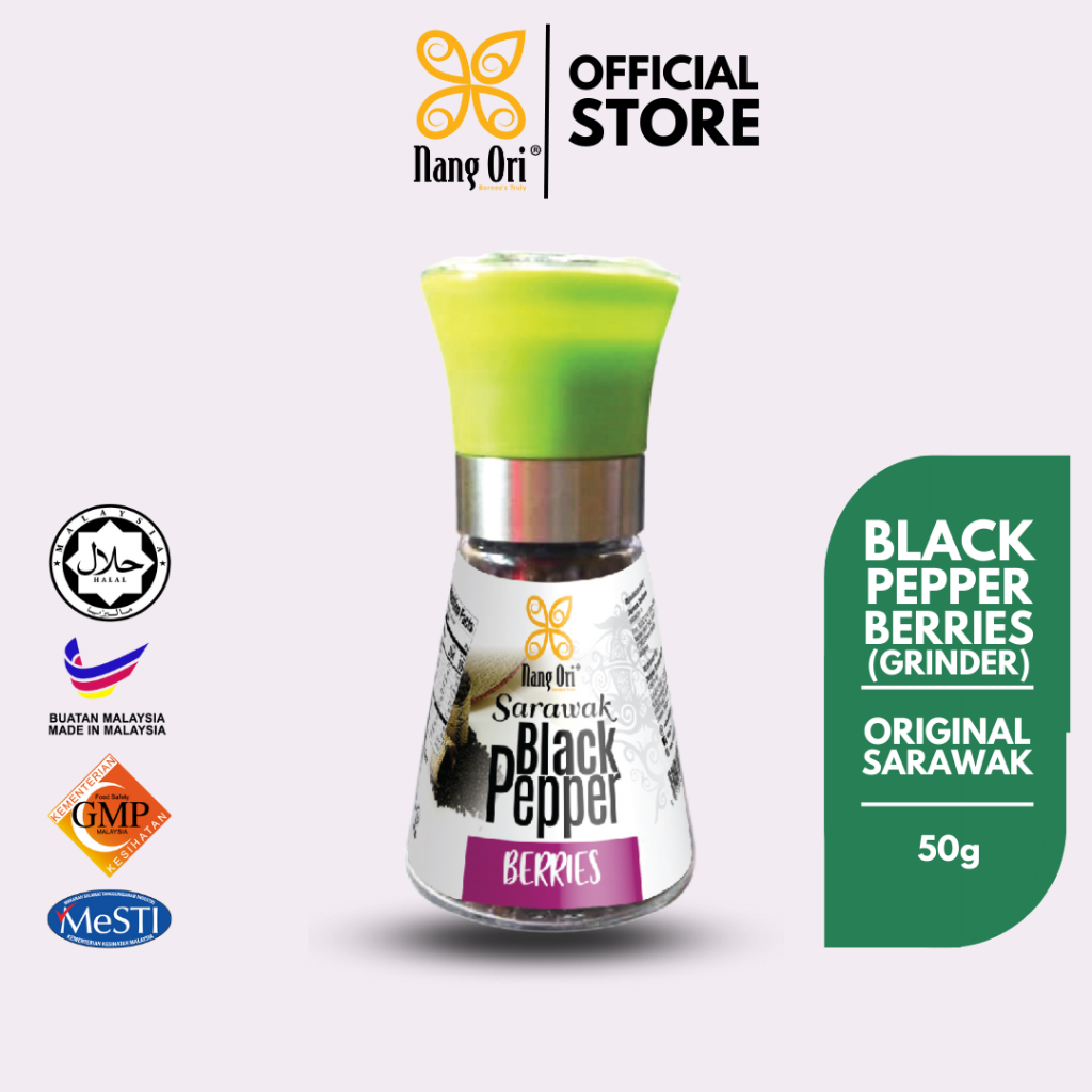 SARAWAK BLACK PEPPER BERRIES GRINDER - 50G (ORIGINAL) | Shopee Malaysia