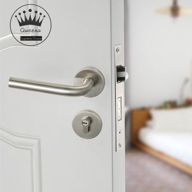 304 Stainless Steel Mortise Level Lock Handle Entrance Lock Set ...