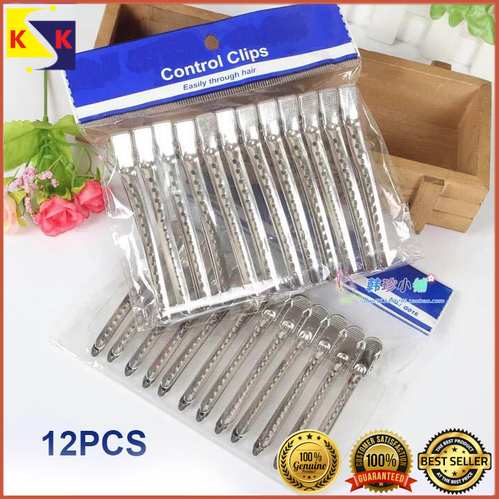 Professional Steel Hairdressing Curl Setting / Hair Sectioning Clips ...