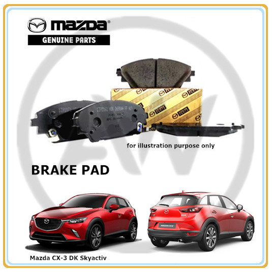 Original Mazda CX3 CX-3 DK Skyactiv 2015-2023 Front Rear Disc Brake Pad ...