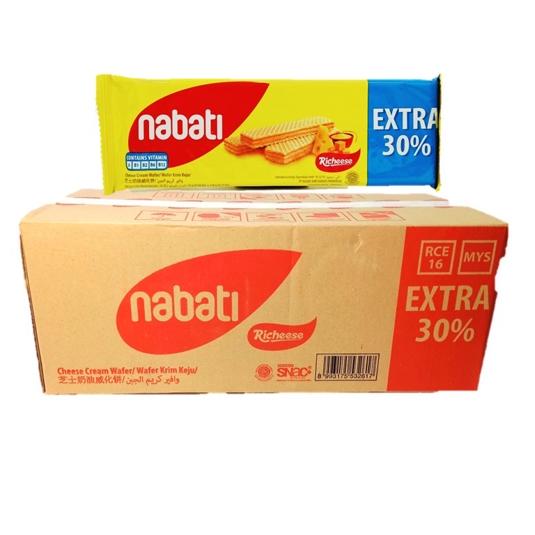 [CARTON DEALS] NABATI RICHEESE RICHOCO Wafer 20.8gm x 20 Extra 30% Cheese/Chocolate | Shopee ...