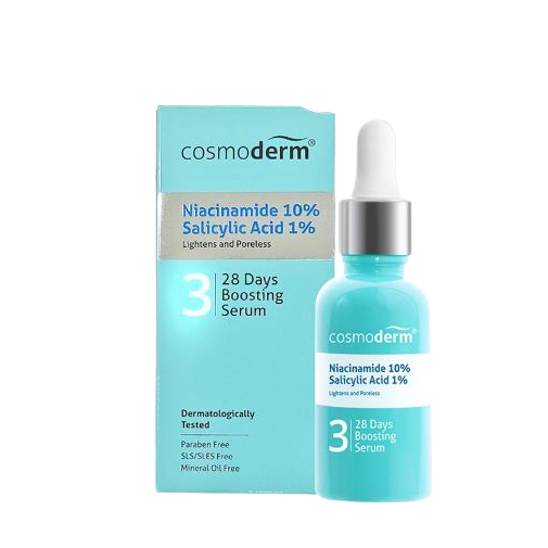 Cosmoderm Niacinamide 10% Salicylic Acid 1% 28 Days Boosting Serum 30mL ...