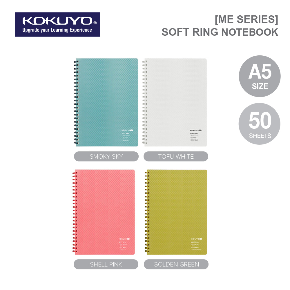 [ME Series] KOKUYO Soft Ring Notebook A5 | 5mm Section | 50 Sheets KME ...