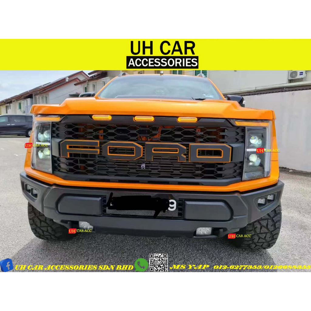 FORD RANGER T6 T7 T8 CONVERT TO 2023 F150 BUMPER BODYKIT FENDER BONNET ...