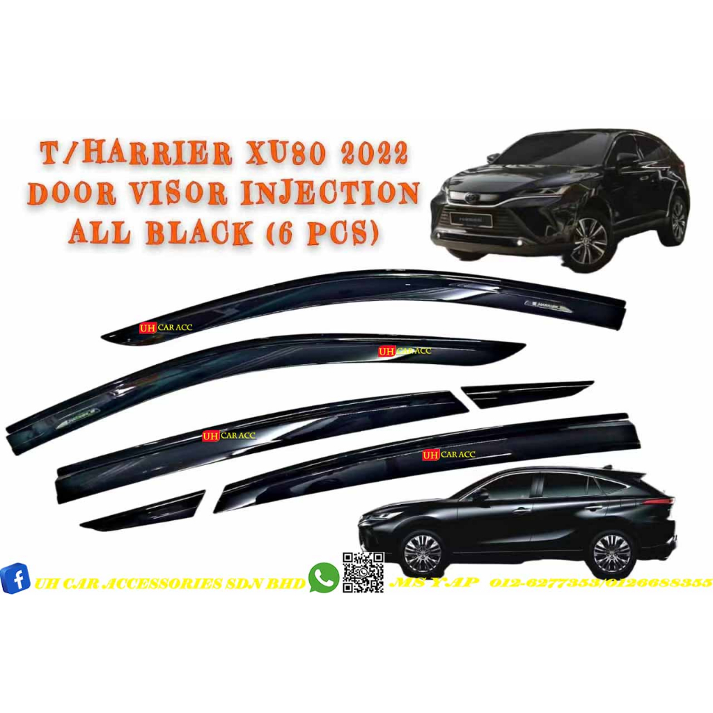 TOYOTA HARRIER 2021 2022 2023 2024 XU80 6PCS INJECTION DOOR SUN VISOR ...
