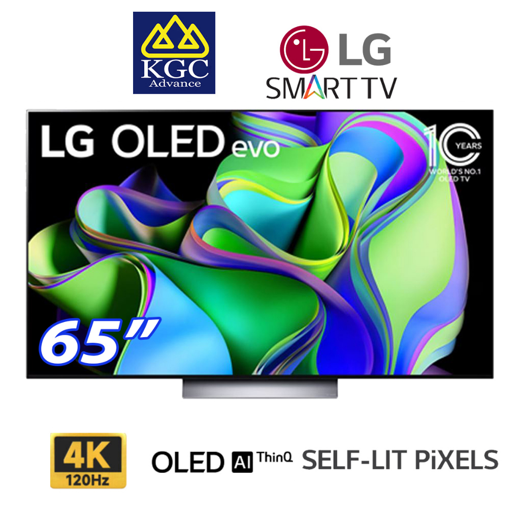 LG 65" OLED65C3PSA OLED evo C3 120Hz Dolby Vision & HDR10 4K UHD Smart ...