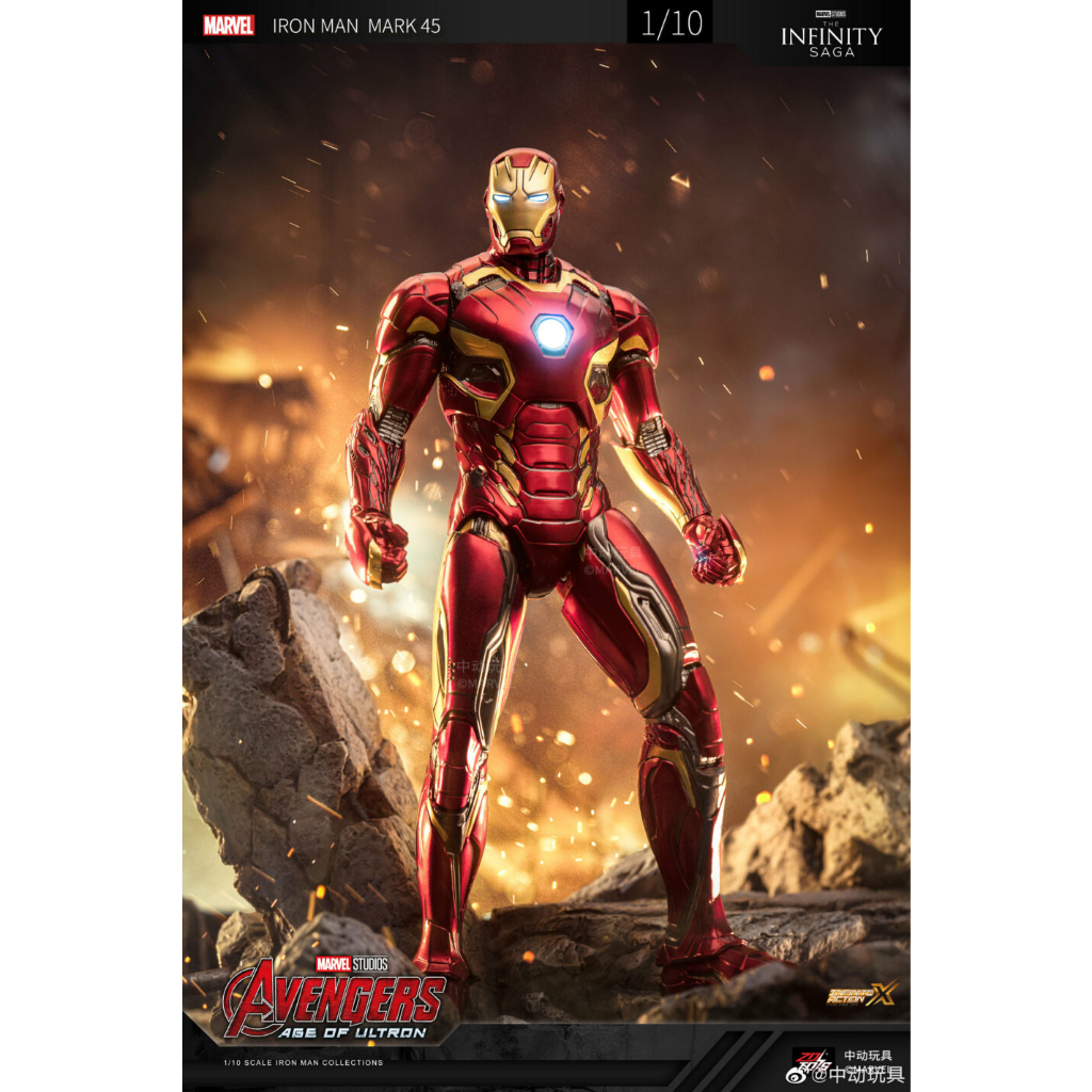 {ORIGINAL} ZD TOYS AGE OF ULTRON IRON MAN MARK 45 ACTION FIGURES (1906 ...