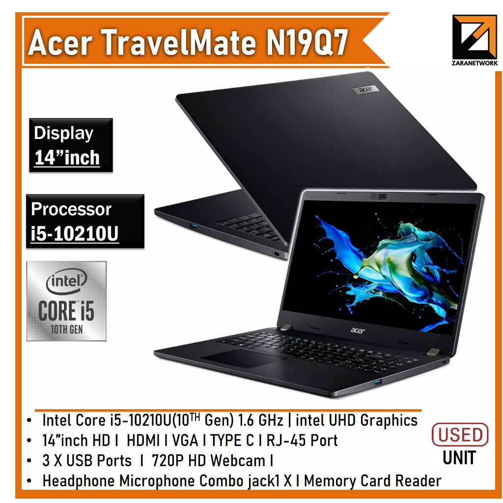 Acer TravelMate P214 Series N19Q7(1 YEAR WARRANTY T&C) Corei5-10th GEN ...