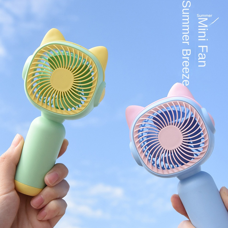 Cute Kawaii Handheld Mini Fan Cooling Fans Portable Summer Small Pocket ...