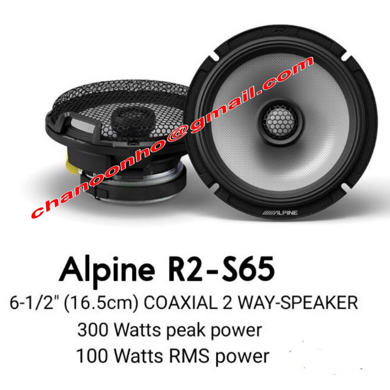 Alpine R2-S65 - 6-1/2" (16.5cm) COAXIAL 2 WAY-SPEAKER | Shopee Malaysia