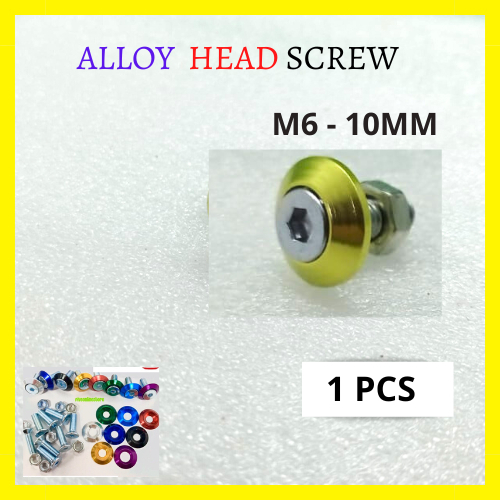 🔥Hot Item🔥M6x10mm Universal Screw Skru Alloy head Screw Nut Lesen Plate ...