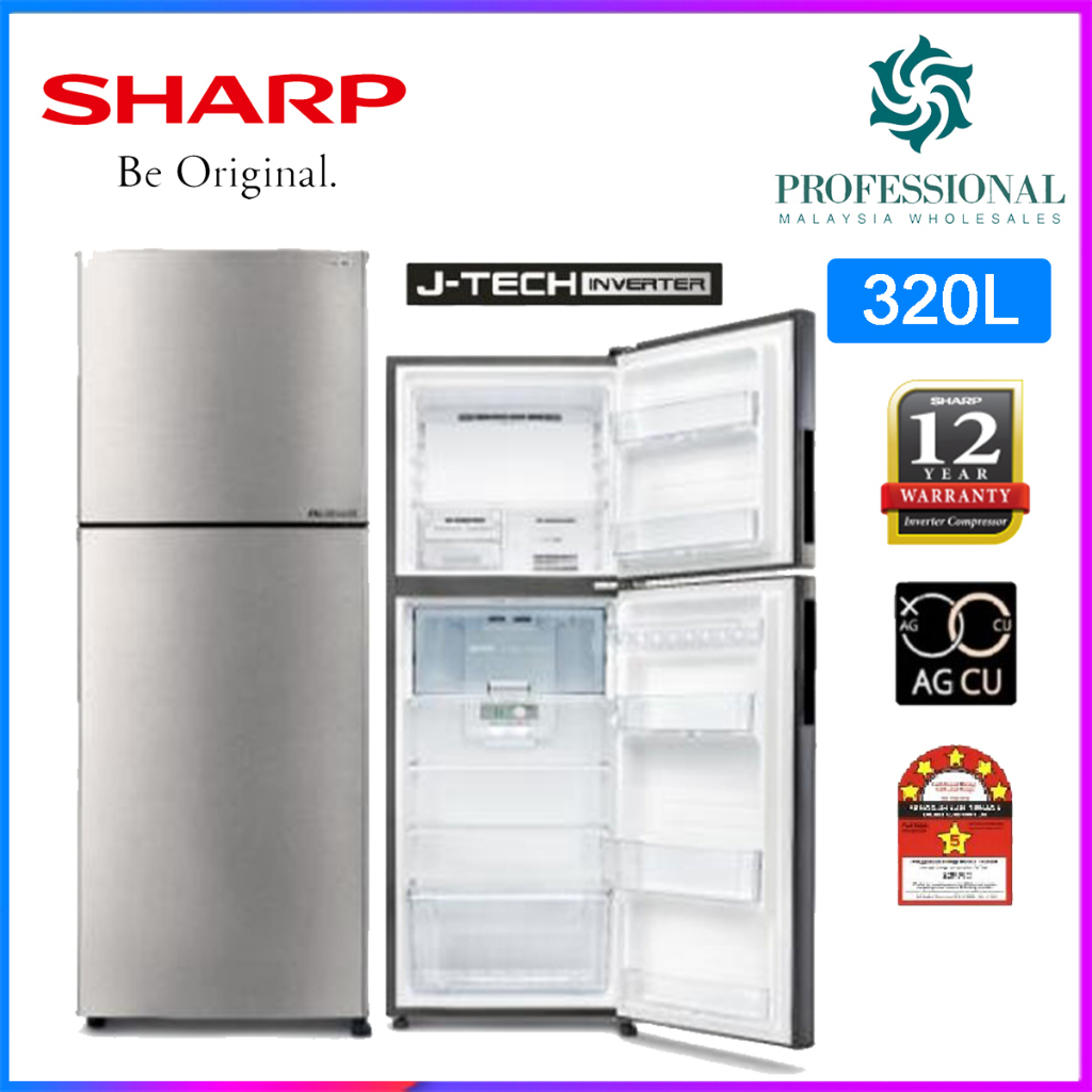 【LOWEST PRICE】SHARP FRIDGE 280L / 320L / 380L/ 410L/ 440L J TECH ...