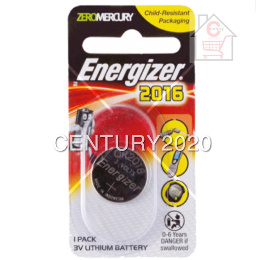 ENERGIZER CR2016 Lithium 3V Battery 1pcs/pack | Shopee Malaysia