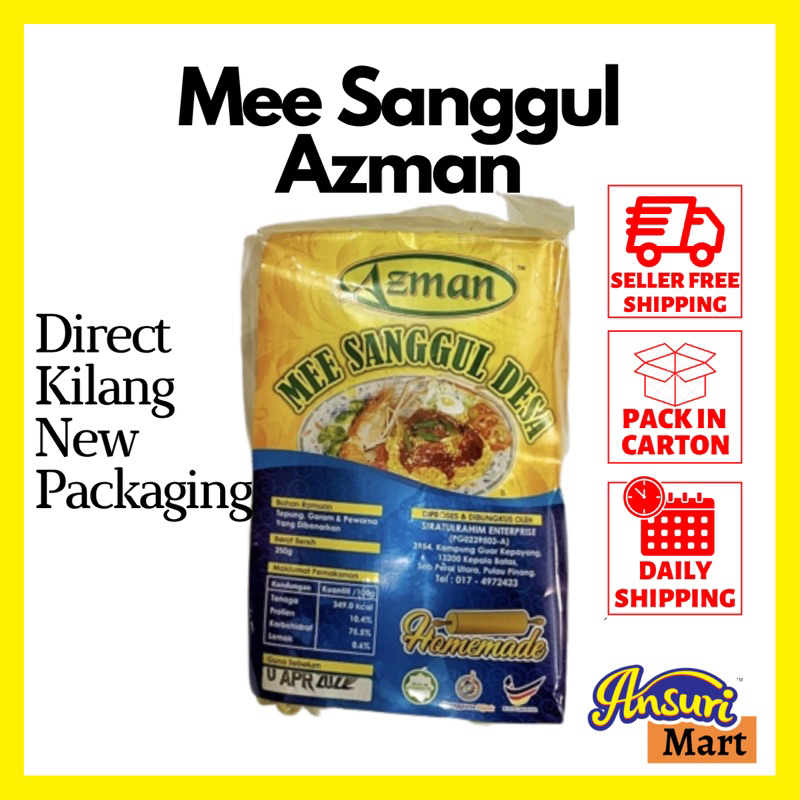 Harga Borong kilang - Mee sanggul Azman Desa 250 Gram - Mee Sanggul ...
