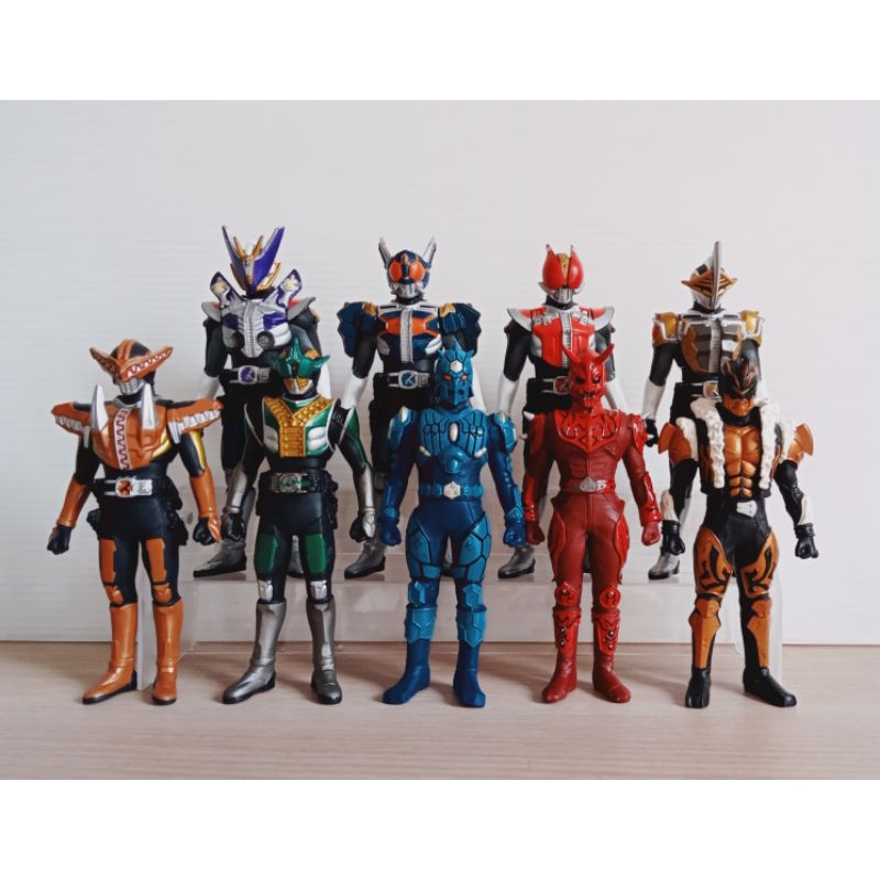 PRELOVED KR Kamen Rider Heisei 6.5 inch Soft Vinyl Sofubi Figure Den-O Rod Ax Gun Zeronos ...