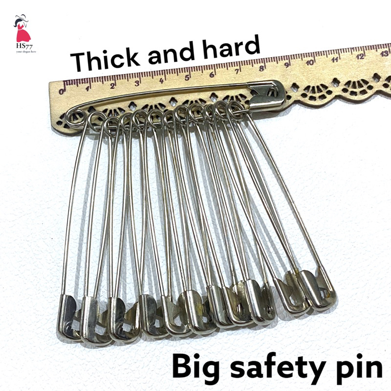 [ Besar 6.5cm, 7.5cm, 8.5cm ] Big safety pin/ pin keronsang besar/ pin ...