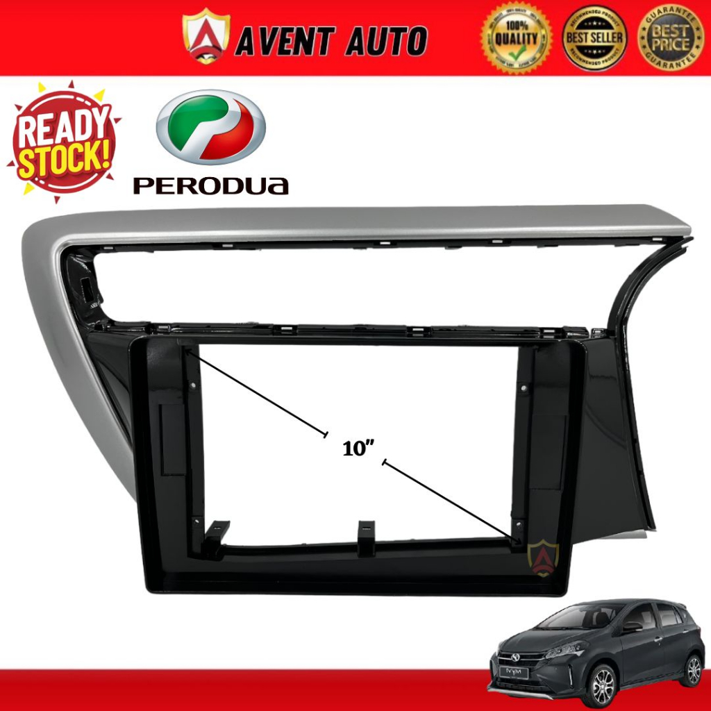 Big Screen Casing Android 10 inch Perodua Myvi 2018-2022 | Shopee Malaysia