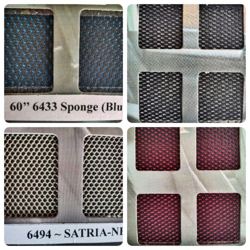 Kain Jaring bersponge 3mm, sesuai untuk doortrim,bumbung,pillar dan ...