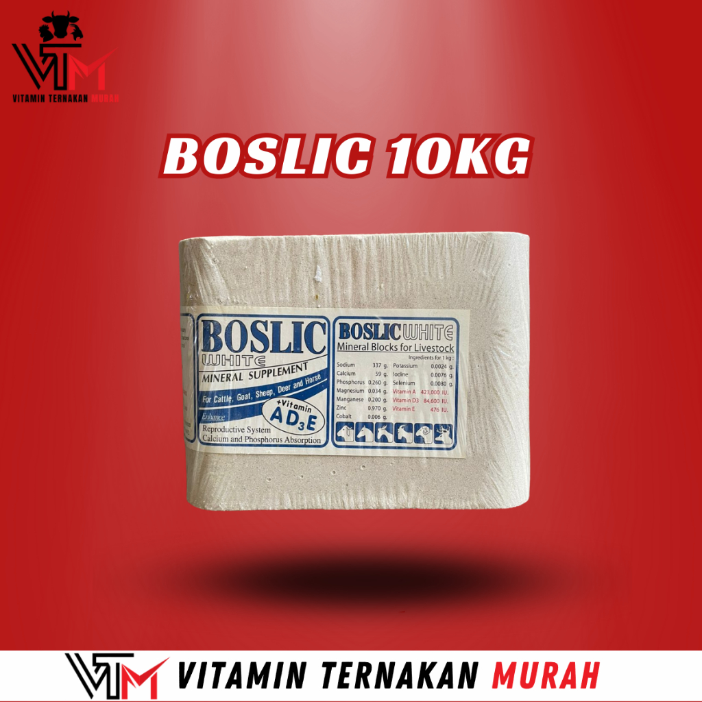 BOSLIC 10KG- MINERAL BLOCK PREMIUM/ GARAM JILAT UNTUK TERNAKAN KAMBING ...