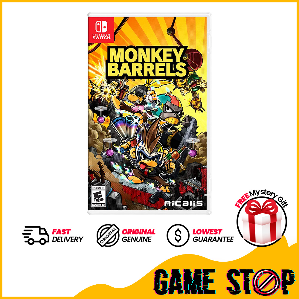 NSW Switch Monkey Barrels Chinese/English Version (中英文版) | Shopee Malaysia