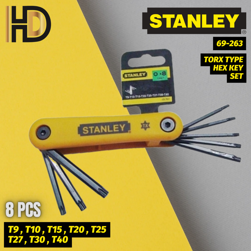 STANLEY TORX Type Allen Key Set / 8 Pcs STANLEY TORX Allen Key Set / 69 ...