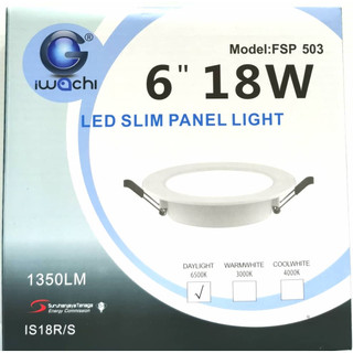 IWACHI 6"18W 6500K LED SLIM PANEL LIGHT/LED DOWNLIGHT#MODEL-FSP 503## ...