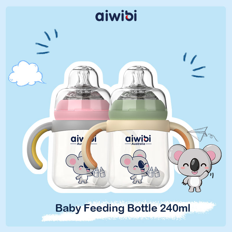 Aiwibi Breast-Like Baby Feeding Bottle 240ml | Shopee Malaysia
