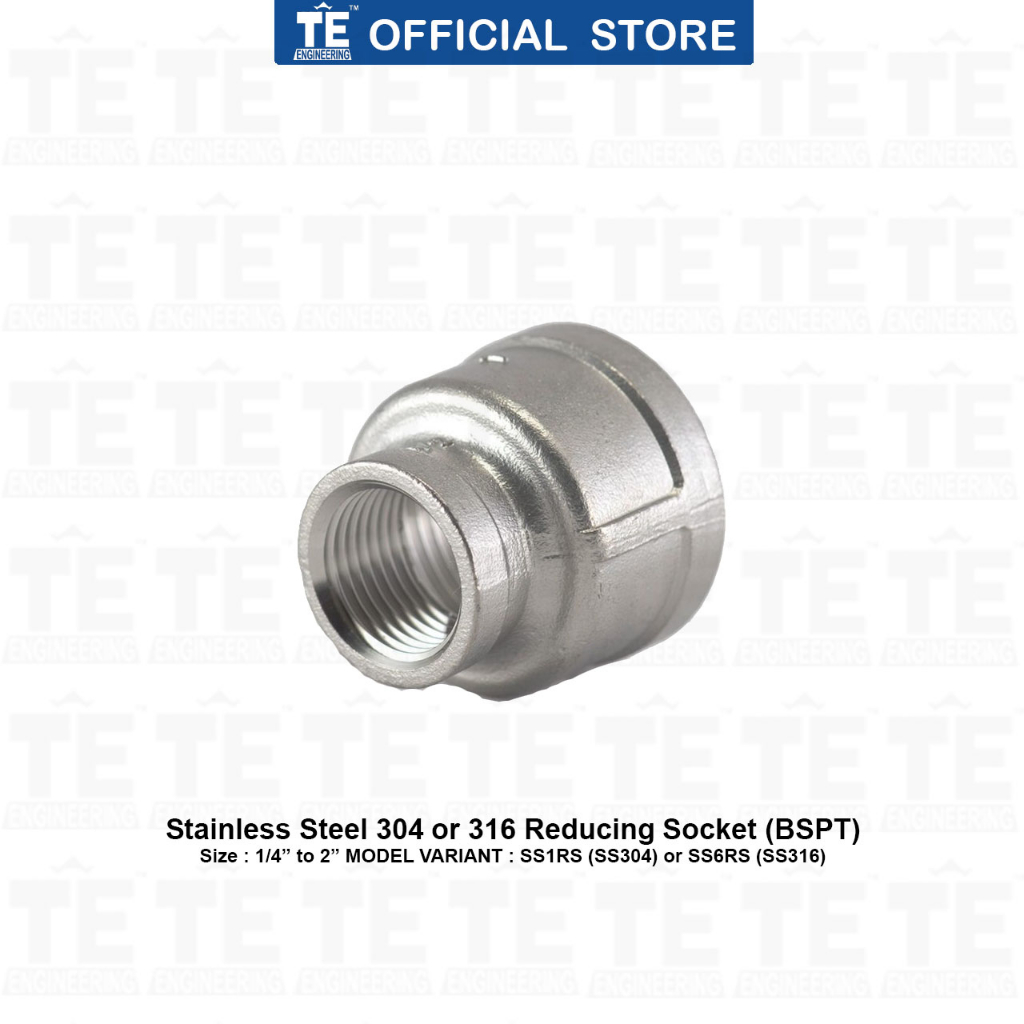 Stainless Steel 304 Reducing Socket (BSPT) | Shopee Malaysia