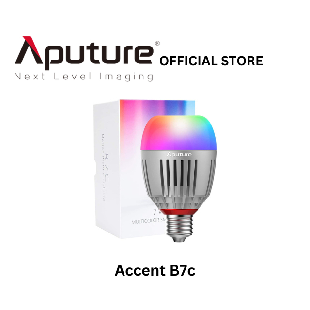 Aputure Accent B7c RGBWW LED color-mixing Smart Bulb, 7W, 2,000K-10 ...