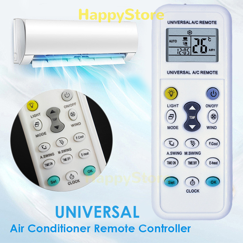 Happy Universal Remote Control Aircond A/C Controller Air Cond ...