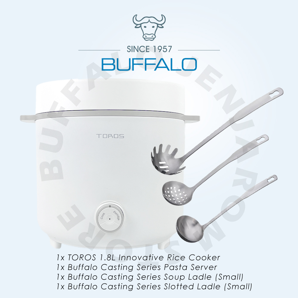 BUFFALO TOROS 1.8L Innovative Desugar Rice Cooker w/ Non-stick Inner ...