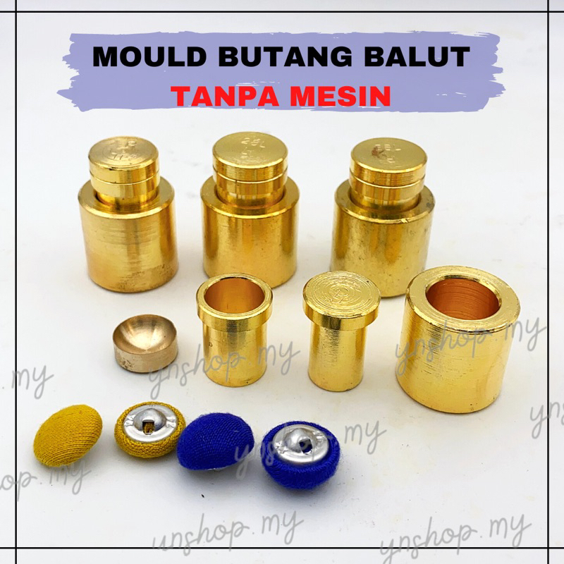 Mould Butang Bukit / Leper 20L 22L 24L 28L TANPA MESIN Fabric Button ...