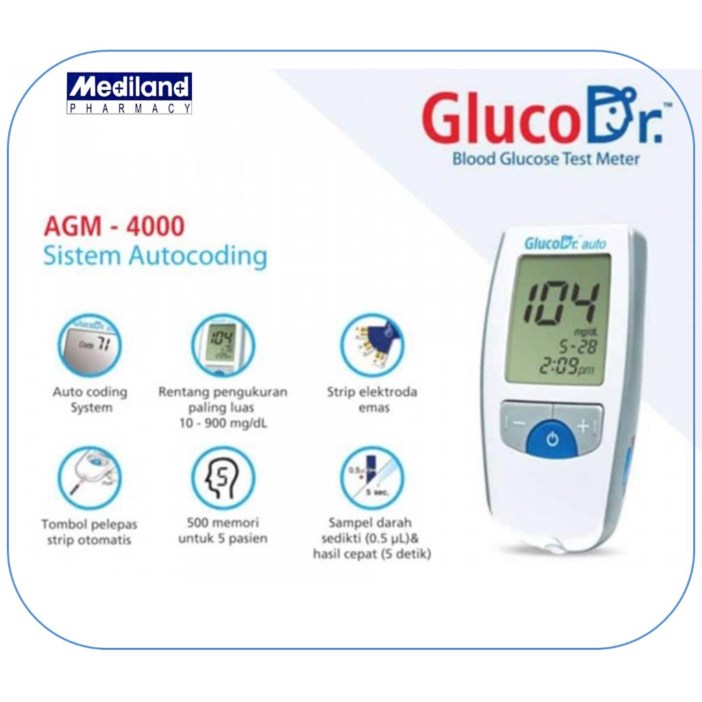 Gluco Dr Glucometer Starter Set FOC Lancet+Alcohol swab | Shopee Malaysia