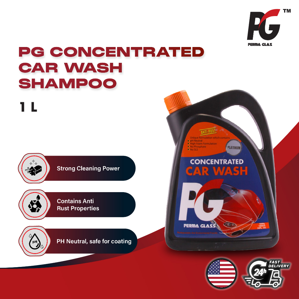PG Concentrated Car Wash Shampoo (1L) Kilang/Direct Manufacture/ Bulk ...