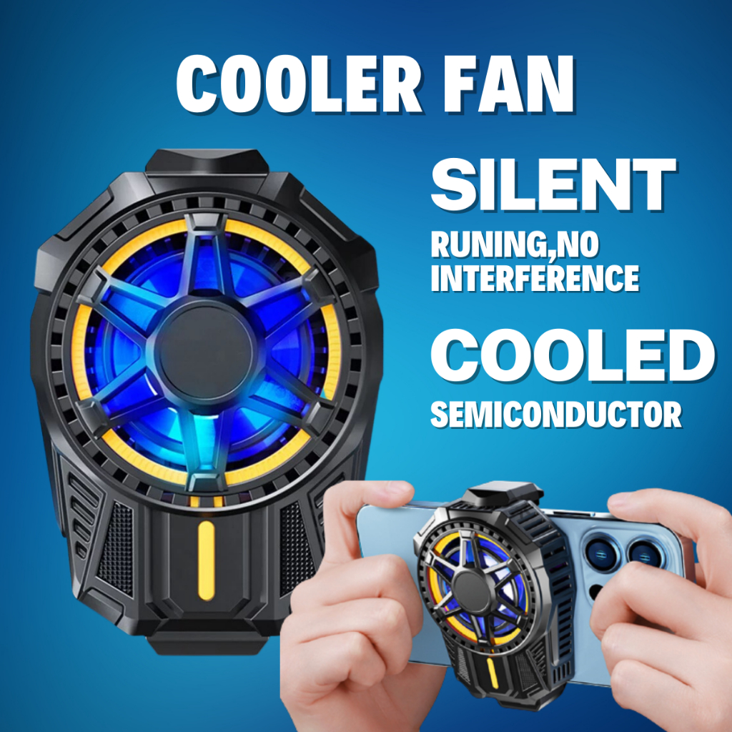 Mobile Gaming Phone Cooler LED Cooler Cooling Coolent Mobile Phone ...