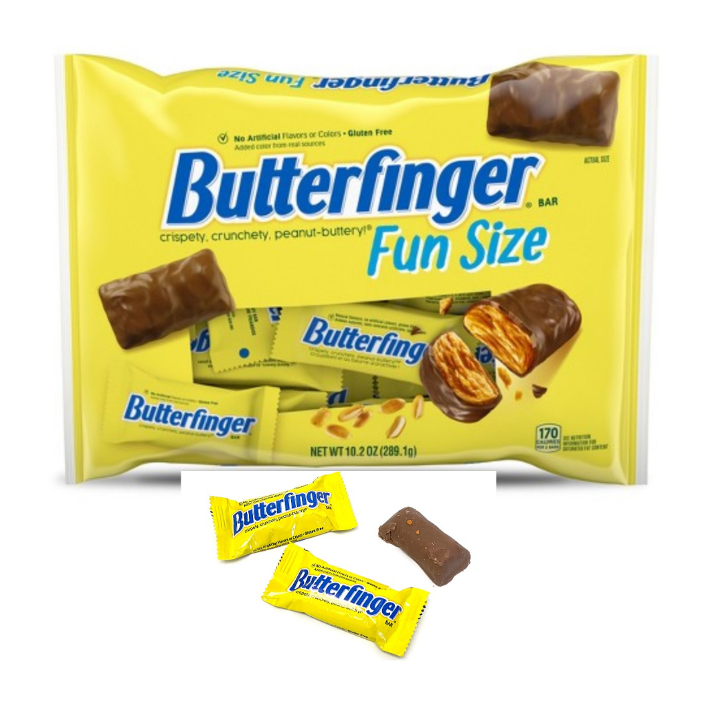 Butterfinger Fun Size Chocolate Bar Bag, 289.1g | Shopee Malaysia